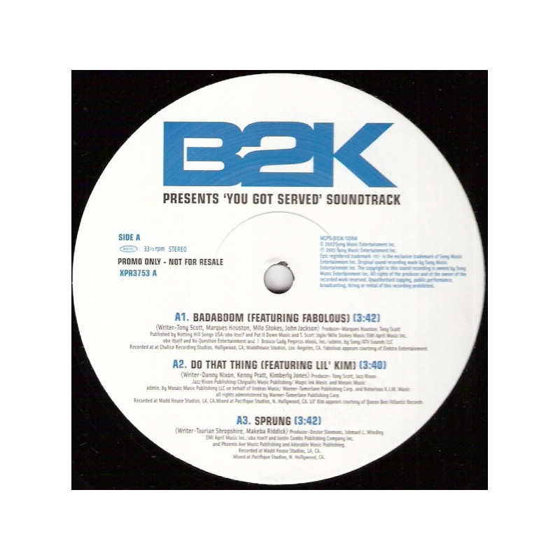 You got served - 6 Track Sampler feat B2K "Badaboom" (feat Fabolous ...